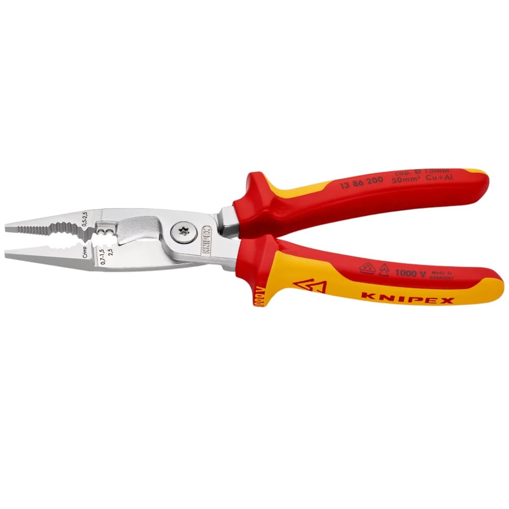 Knipex Electrical Installation Pliers, VDE, 200 mm, 13 86 200 | ماتريال ...